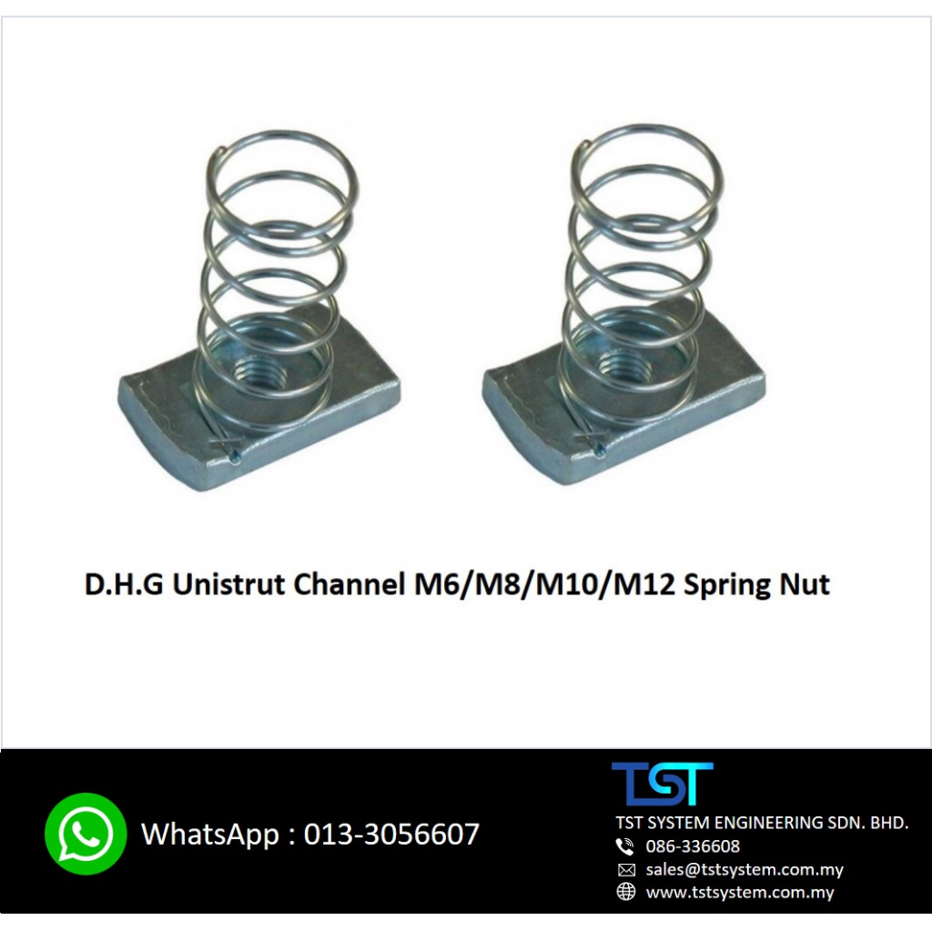 Unistrut Channel M6/M8/M10/M12 Spring Nut HDG | Shopee Malaysia