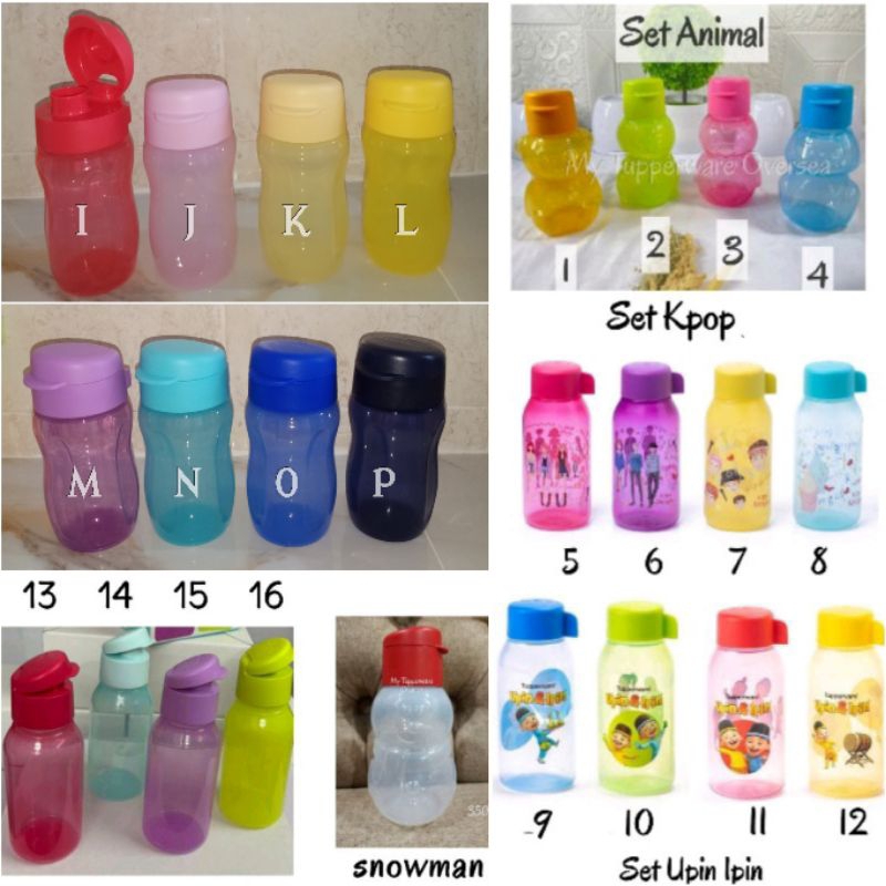 Tupperware Fashion Eco botol Kpop Kids Animal Upin Ipin Fancy 310ml ...