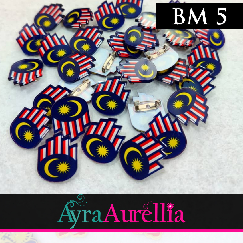 MERDEKA Baby Brooch Pin Collar Pin Merdeka MALAYSIA | Shopee Malaysia