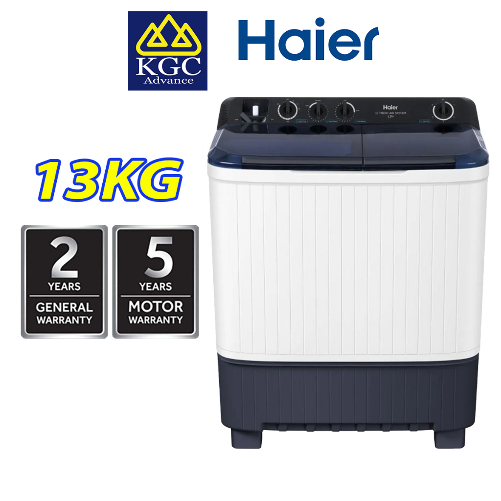 Haier 13KG Semi Auto Washer HTW130-M1217 Washing Machine | Shopee Malaysia