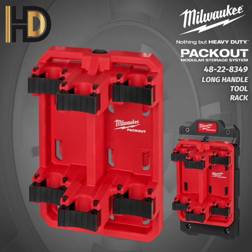 Milwaukee PACKOUT Long Handle Tool Rack / Milwaukee PACKOUT Heavy Duty ...