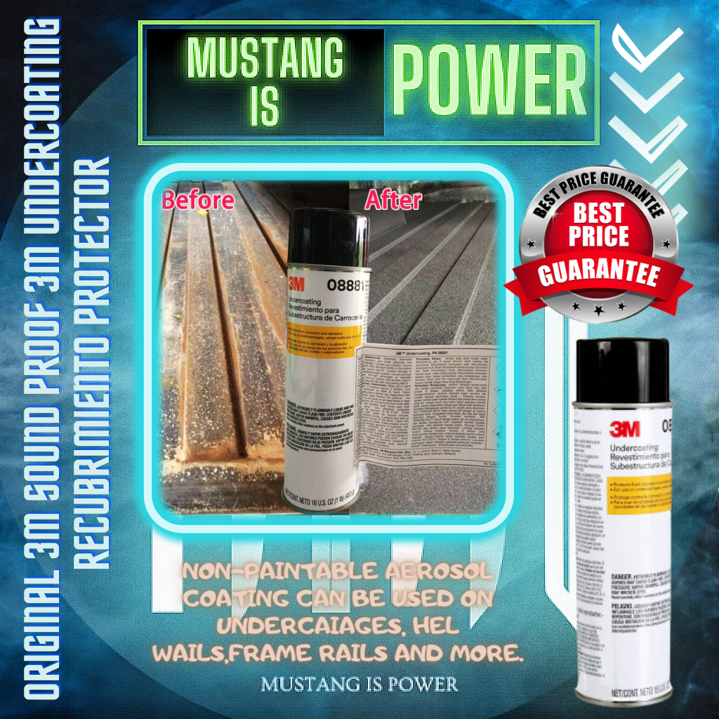ORIGINAL 3M SOUND PROOF 隔音 3M UNDERCOATING RECUBRIMIENTO PROTECTOR ...