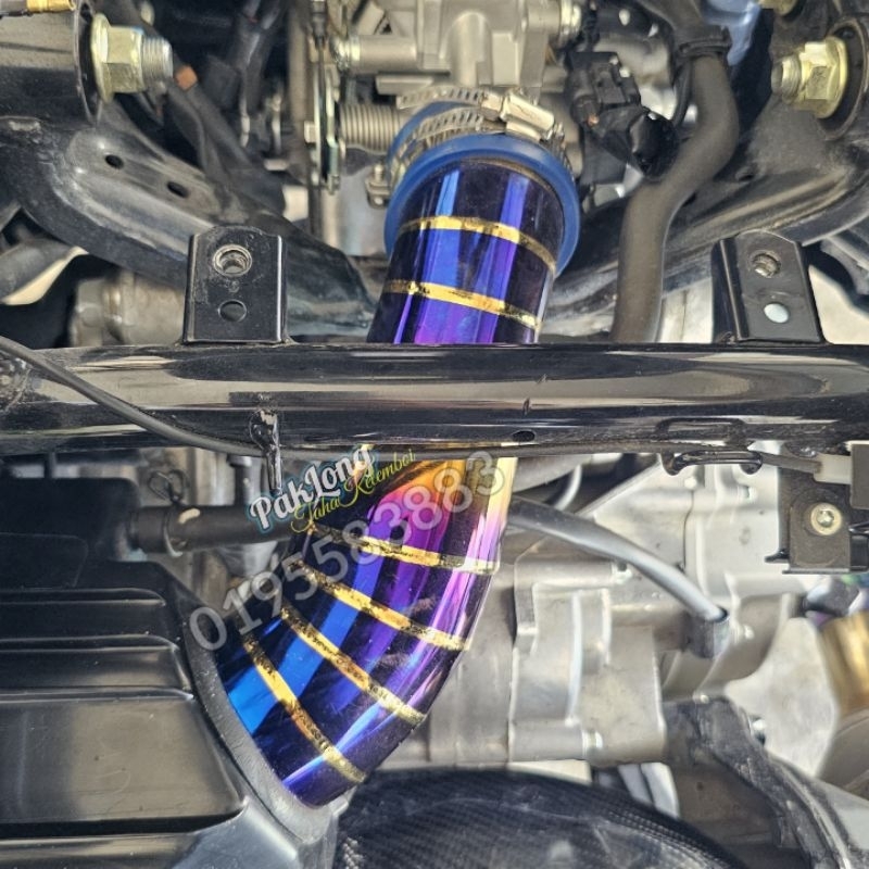 XMAX AIR FUNNEL INTAKE PIPE STAINLESS STEEL TITANIUM | Shopee Malaysia