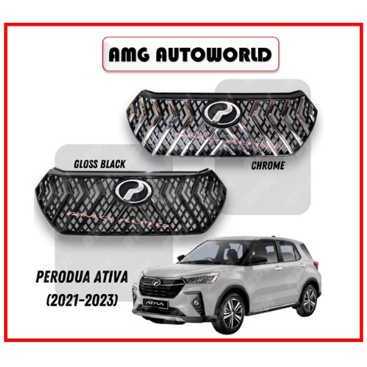 Perodua Ativa 2021 2022 2023 Front Grill Lexus Design ABS Grill Grilles ...