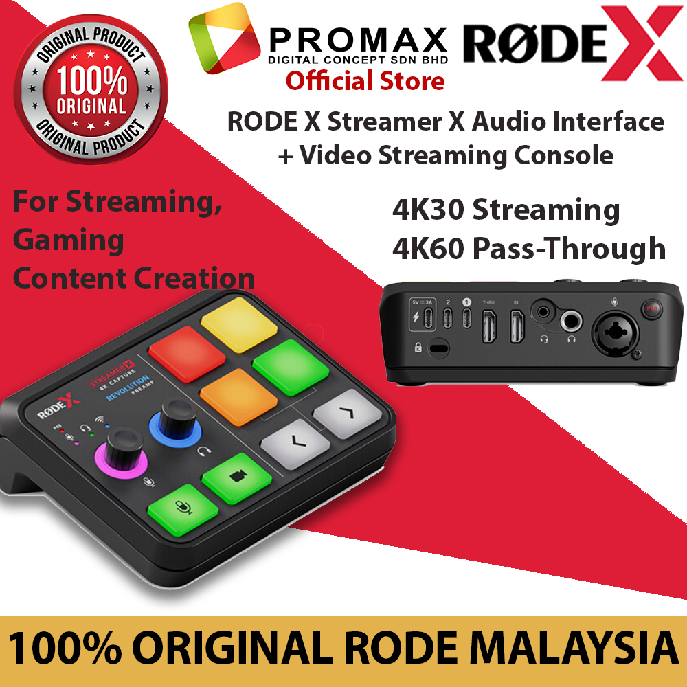 RODE X Streamer X StreamerX Audio Interface and Video Streaming Console ...