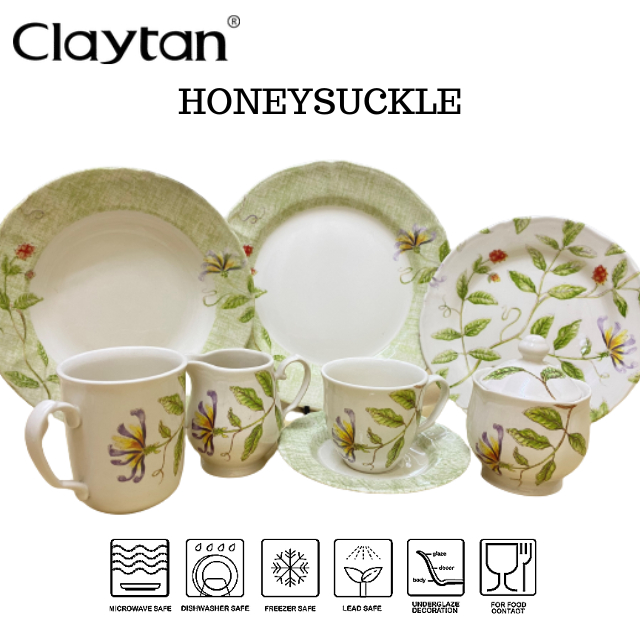 Ceramic Honeysuckle Loose Item Lead Safe Ceramic Tableware Pinggan ...