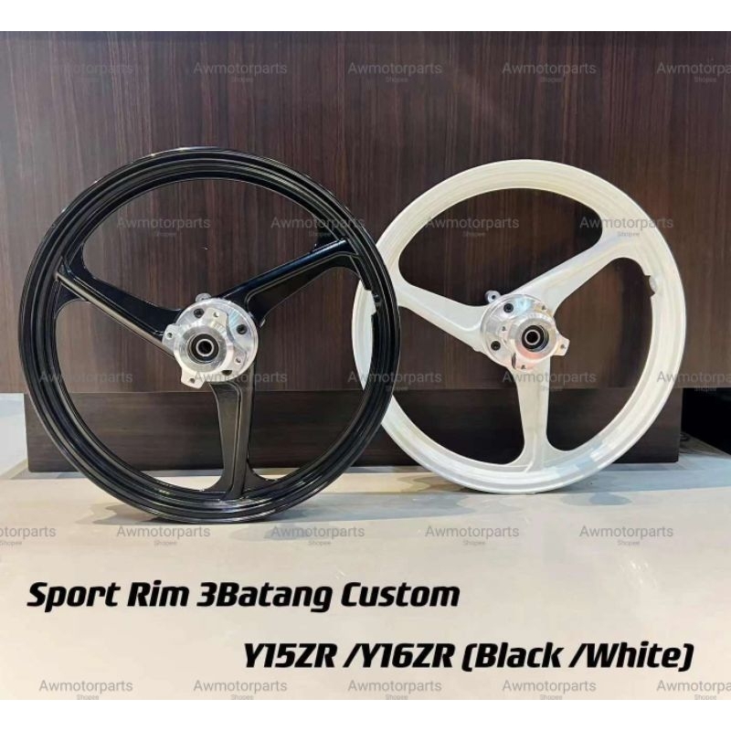 Sport Rim Enkei 3Batang Custom Y15ZR /Y16ZR Custom White /Black ...