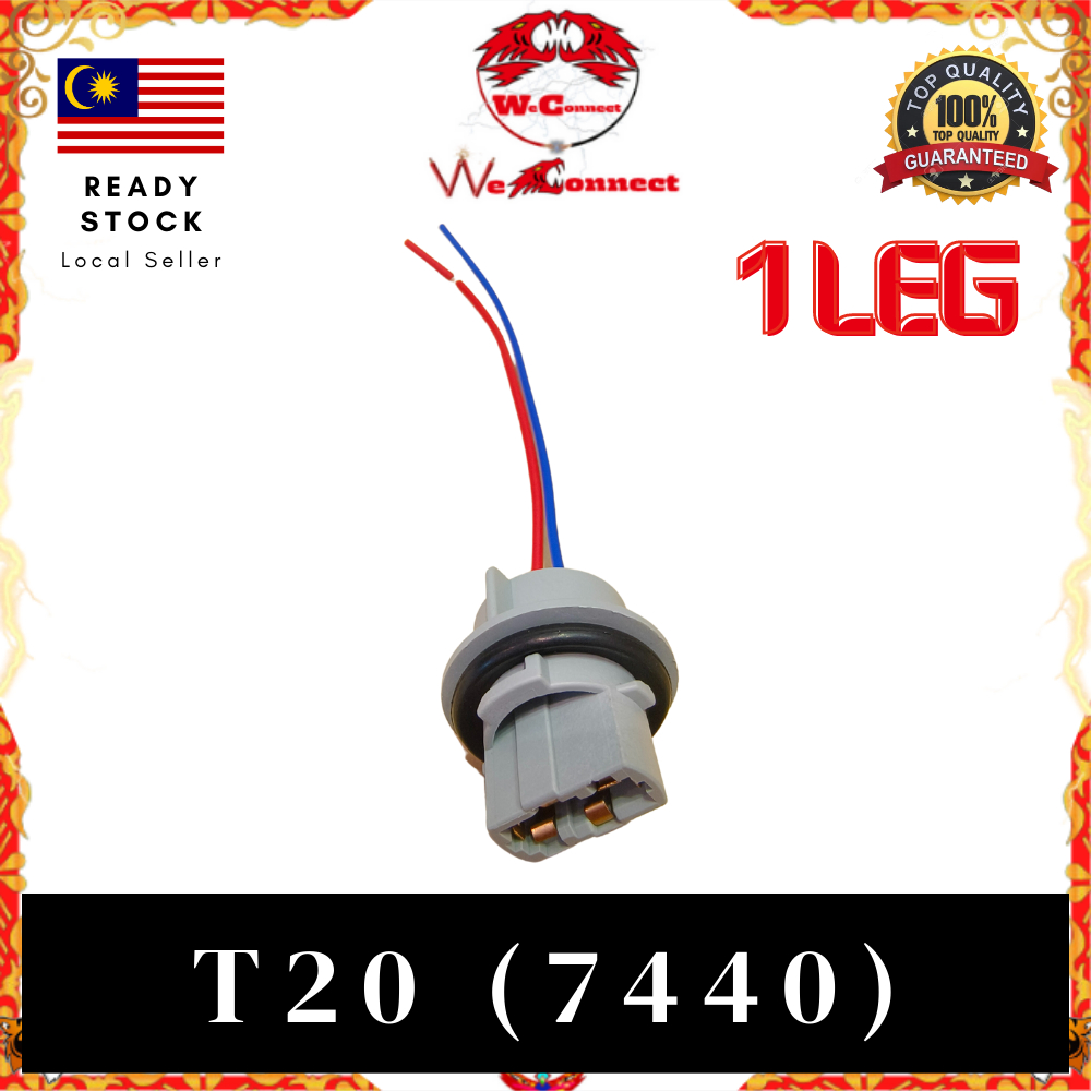 WeConnect Car Headlight Bulb Socket Adapter Wiring Harness H1 H3 H4 H7 T10 T20 1 PIN & 2 PIN 5 ...
