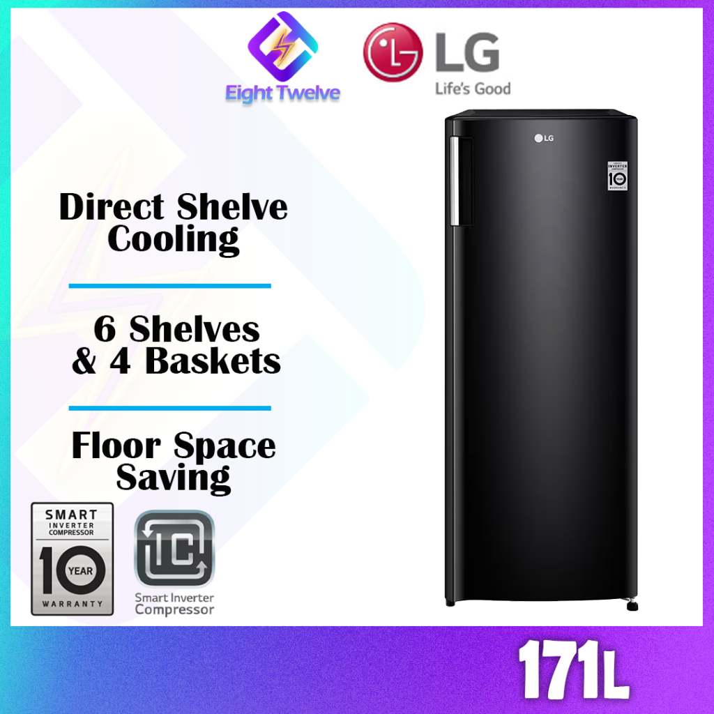 171L LG Smart Inverter Compressor Vertical Freezer | GN-304SLBT/GN ...