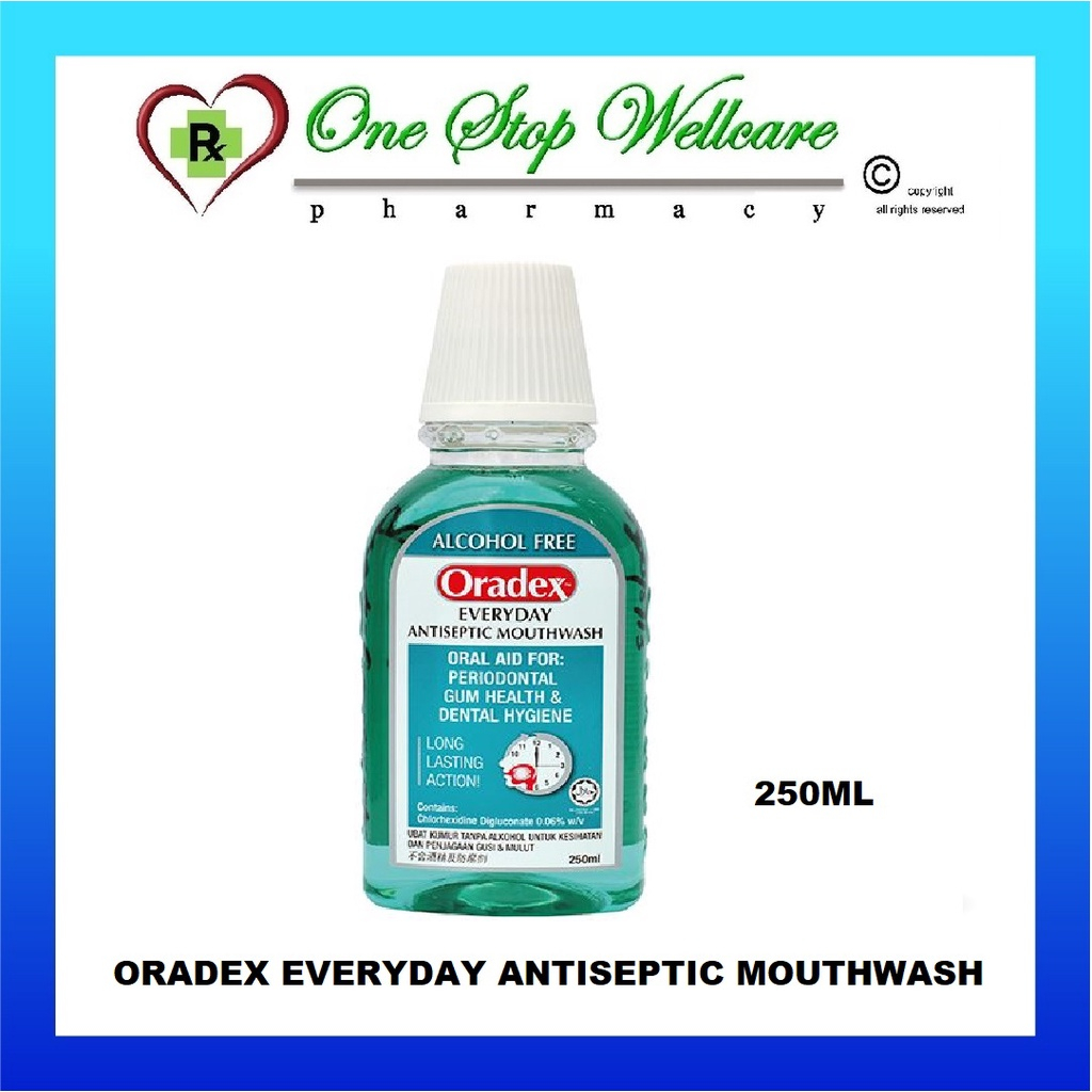 ORADEX MOUTHWASH ANTIBACTERIAL / DUAL ACTION / EVERYDAY ANTISEPTIC 90ML ...