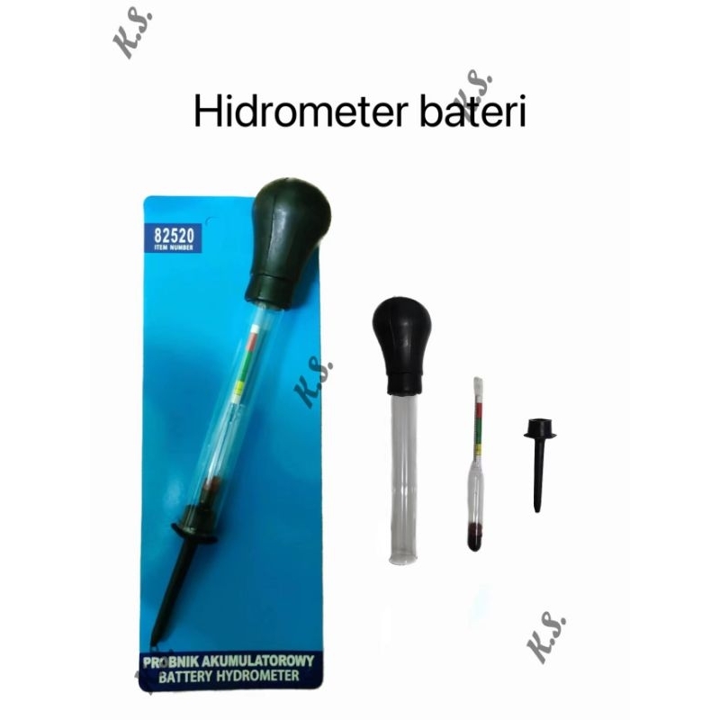 Hydrometer Battery Tester Hidrometer Bateri Acid Tester Penguji Asid ...