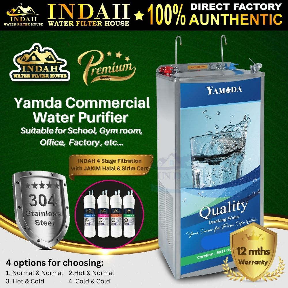 Yamda Stainless Steel Water Cooler Water Dispenser w/ Indah 4 JAKIM ...