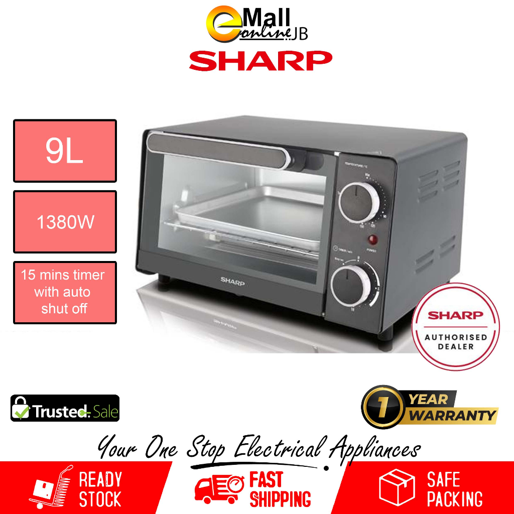 Sharp (9 L) Electric Oven Toaster EO9MTBK | Ketuhar | Shopee Malaysia