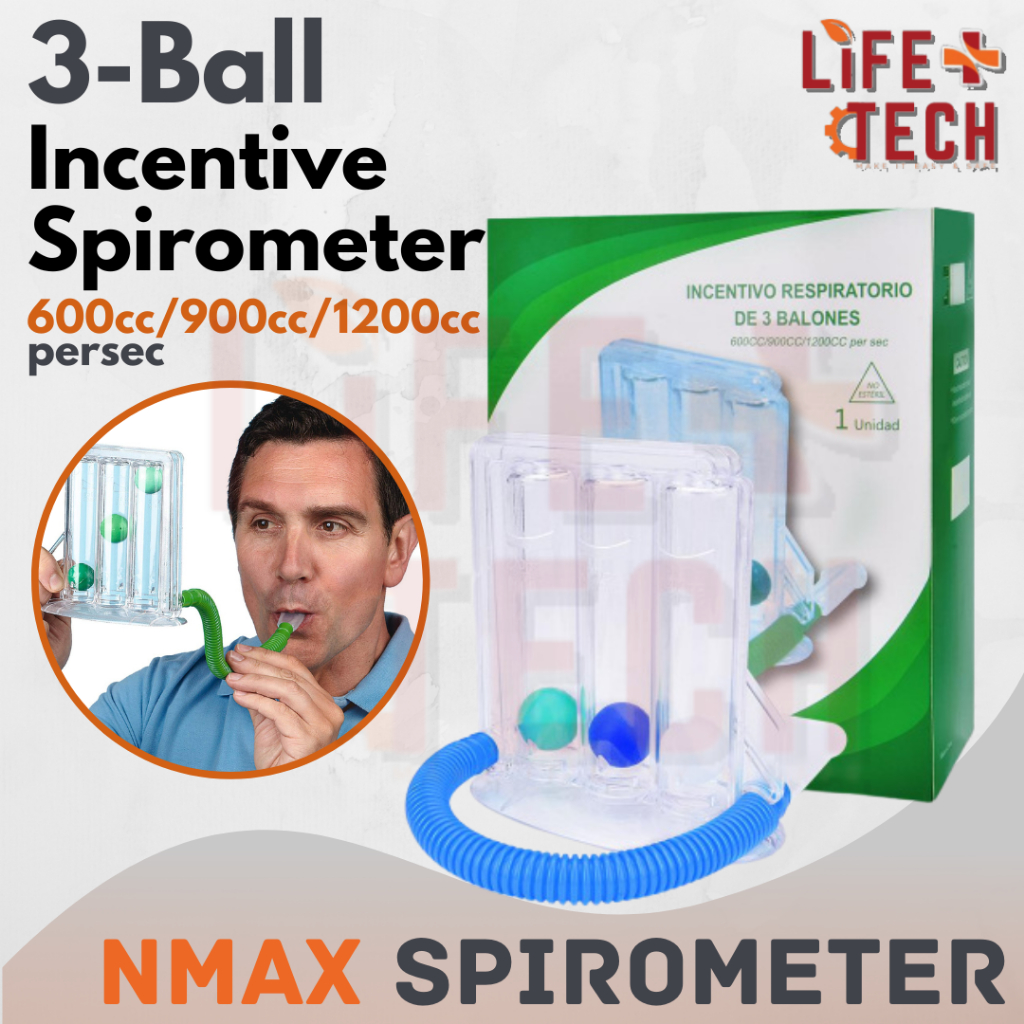 【READY STOCK】Incentive Spirometer/Deep Breathing Exercise/Lung Exerciser/Triflow Spirometer/Alat ...