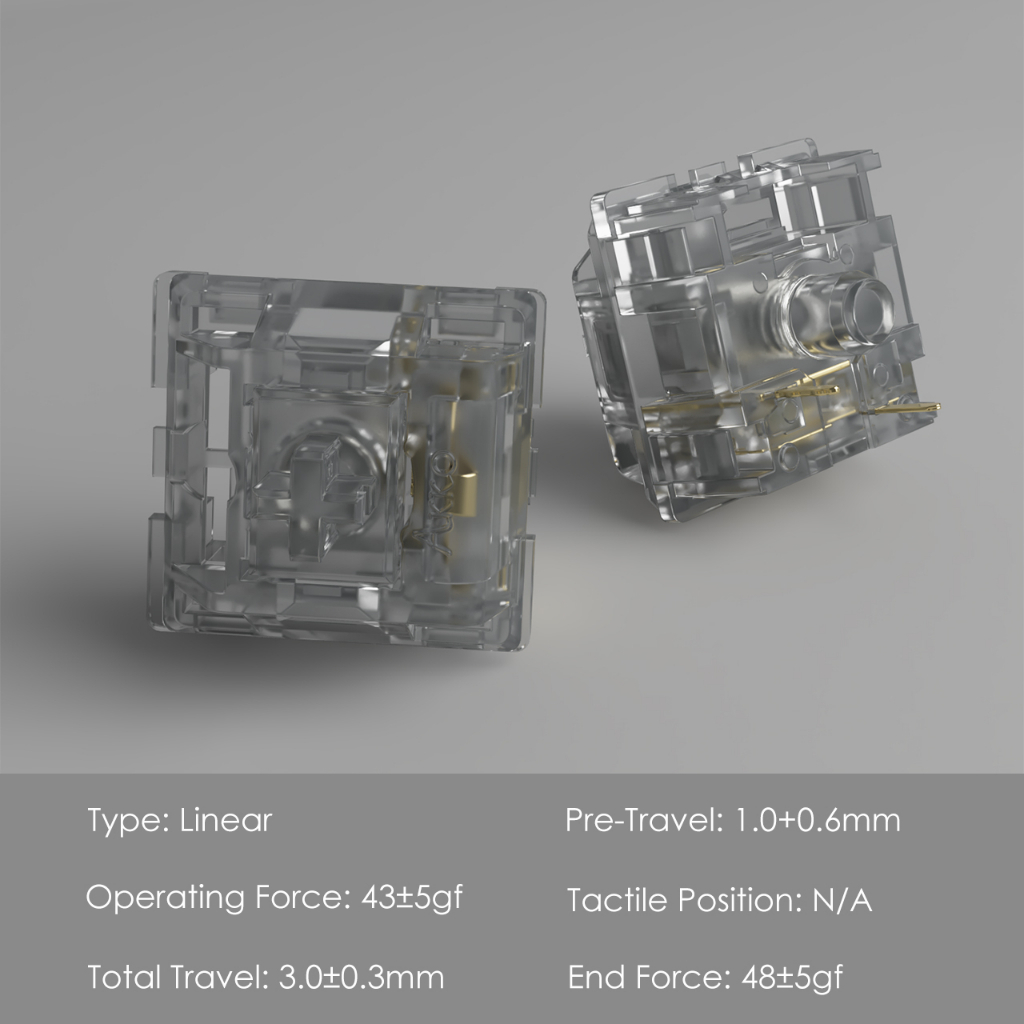 Akko CS Series Switches for Mechanical Keyboard (45pcs) - Lavender ...