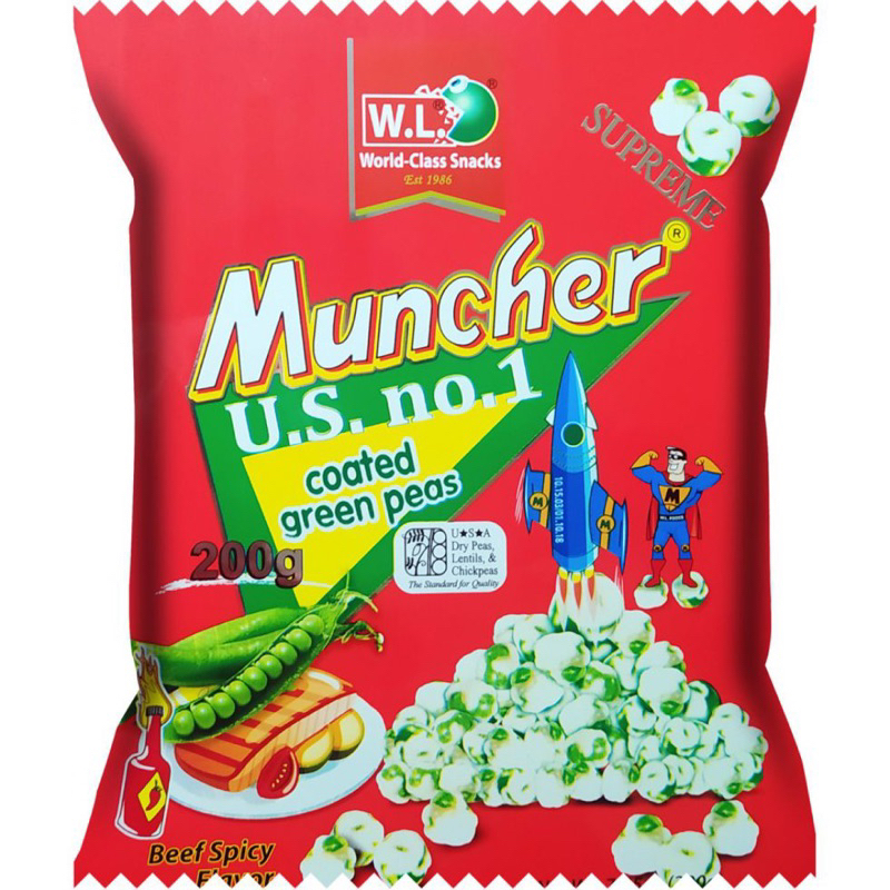 muncher coated green peas 200g. | Shopee Malaysia