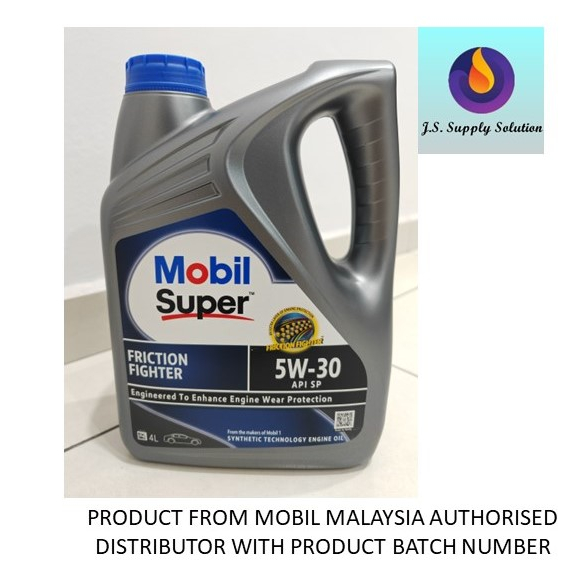 Mobil Super Semi Synthetic 5W30 API SP 4L Motor Oil | Shopee Malaysia