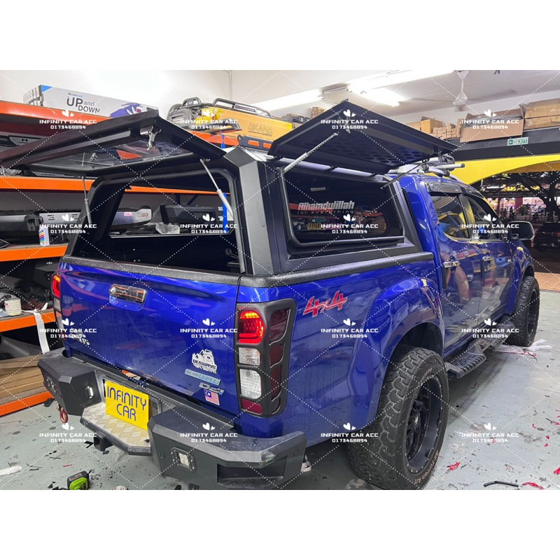 Isuzu D-max Dmax 2013-2023 Fly Wing Canopy 4x4 Metal / Aluminum ...