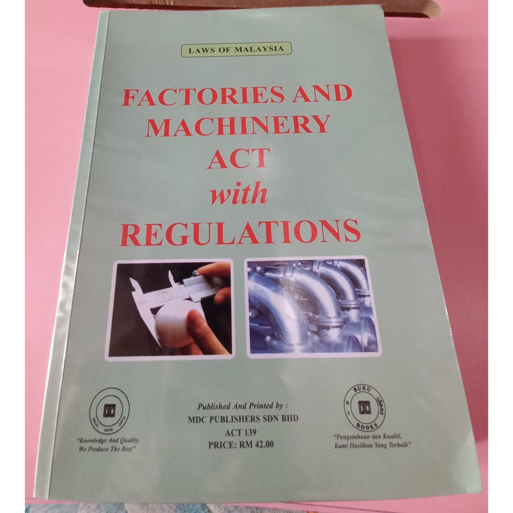 Factory and Machinery Act with Regulations (Used) | Shopee Malaysia