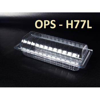 OPS-H77L Large Swiss Roll with Lock/ Disposable Plastic Cake Packaging ...