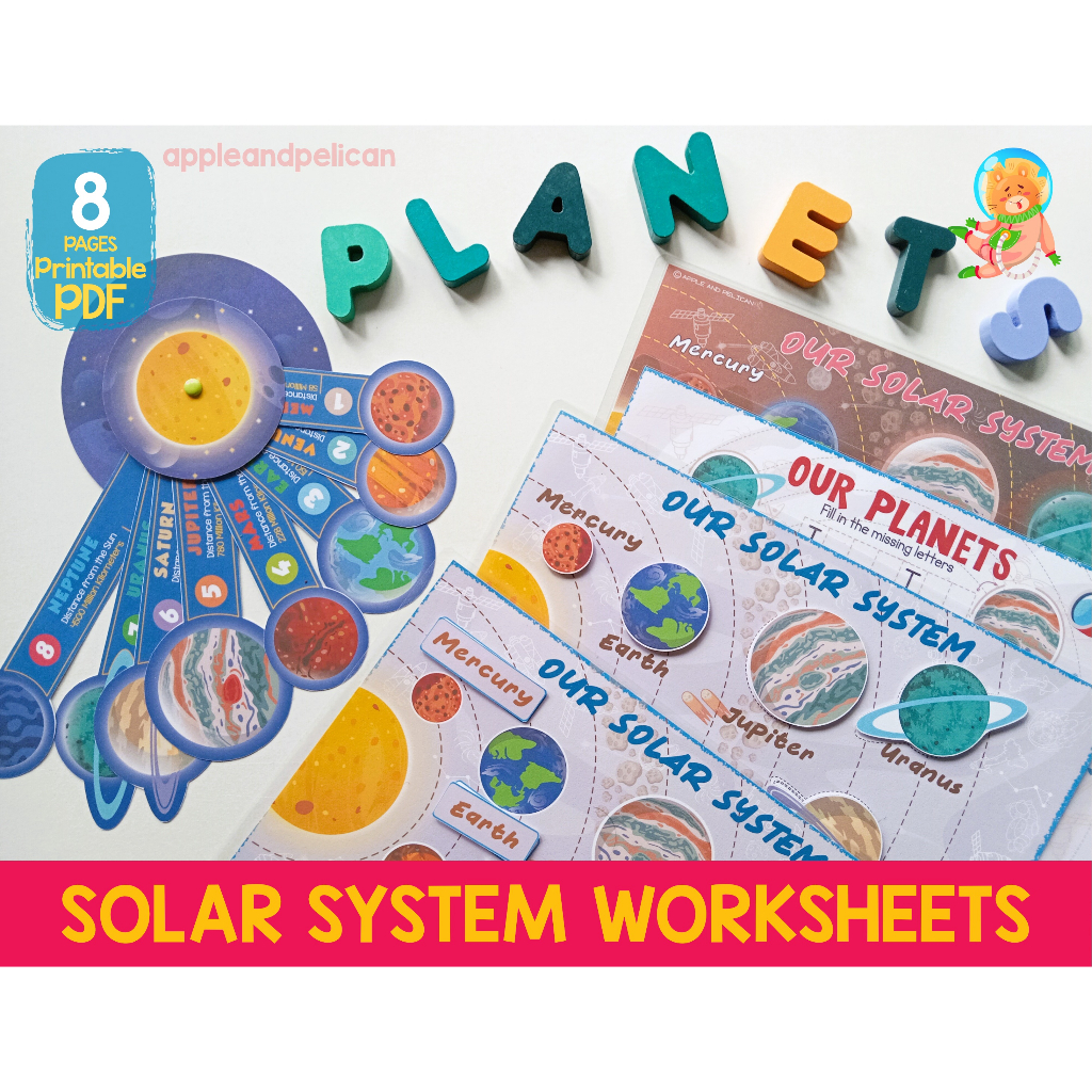 [SOFTCOPY] Solar System Worksheet Planets Matching Activity Busy Book ...