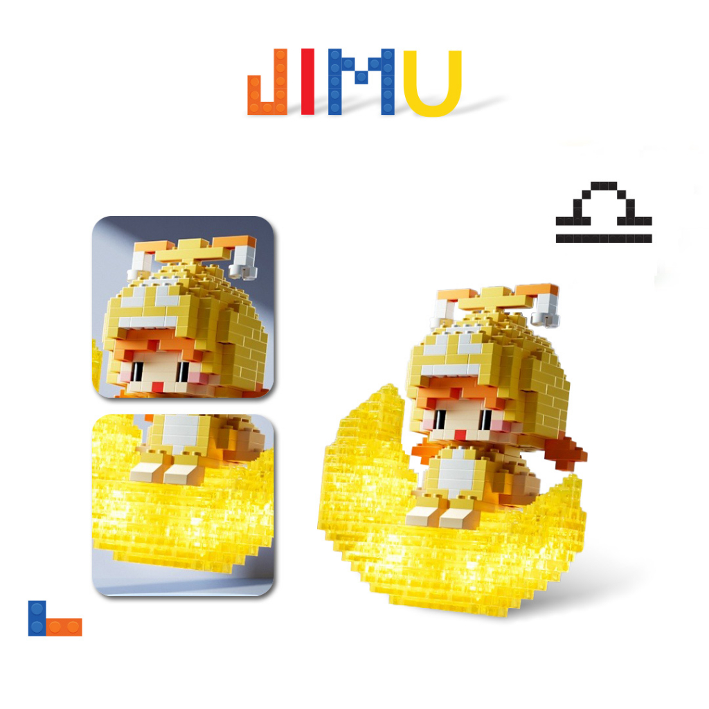 JIMU Zodiac Sign Block Series W2257 Moon Libra Building Block Interior ...