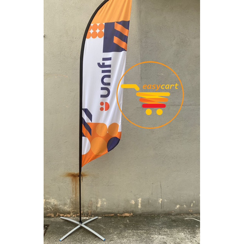 Unifi TM New Logo Full Set Feather Flag/Wind Flag- 3 Meter Height ...