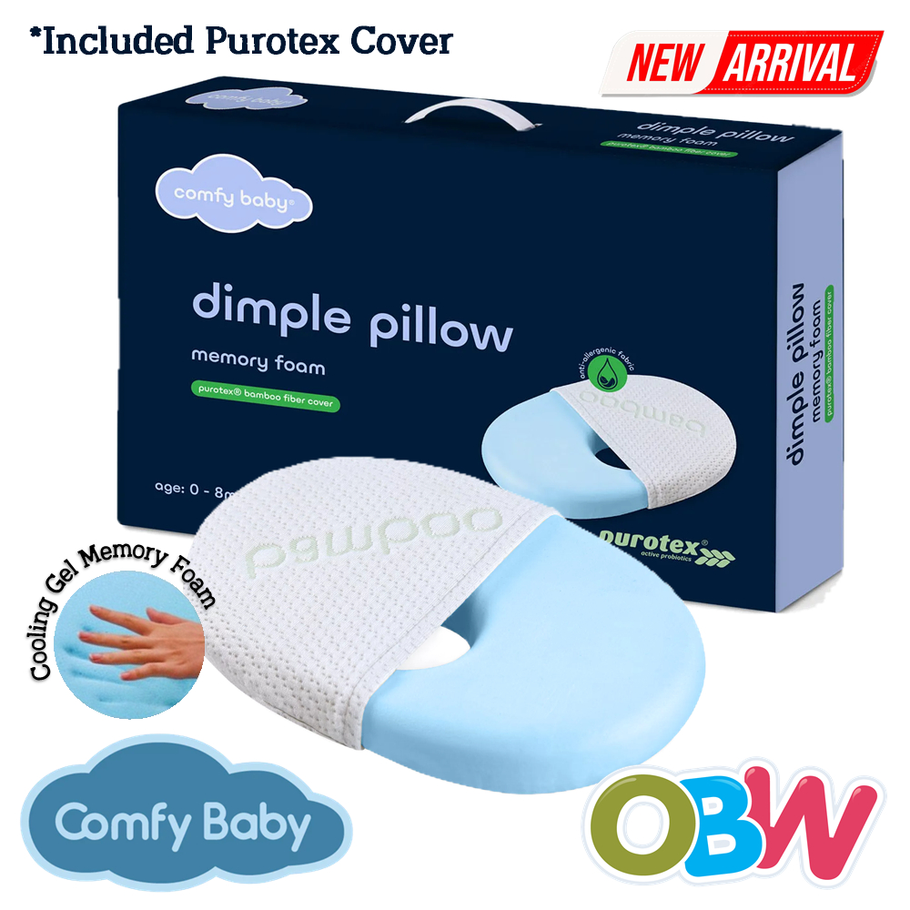Comfy Baby Cooling Purotex Dimple Pillow | Dimple Memory Foam Baby ...