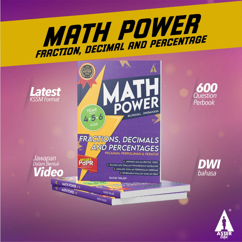 MATH POWER (YEAR 4,5,6) - SKEMA JAWAPAN DALAM BENTUK VIDEO !!! | Shopee ...