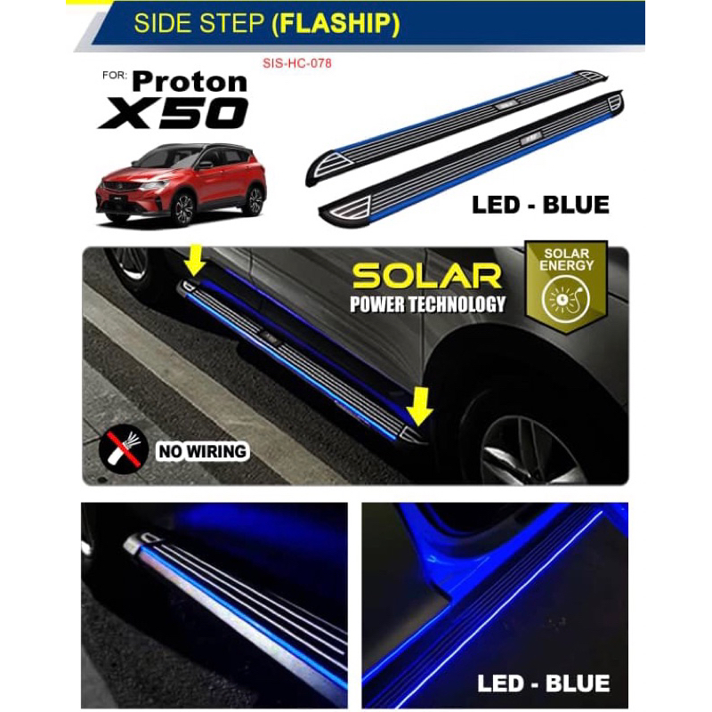 Proton X50 OEM Foot door side step running board kick scuff bar spoiler ...