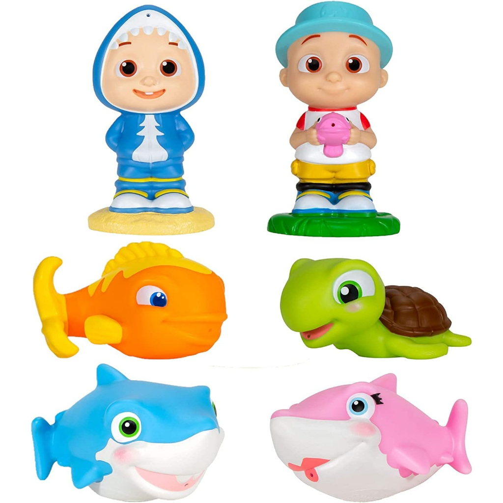 CoComelon Bath Fun Friends JJ, Fish & Turtle Bath / Baby Shark Toy for ...