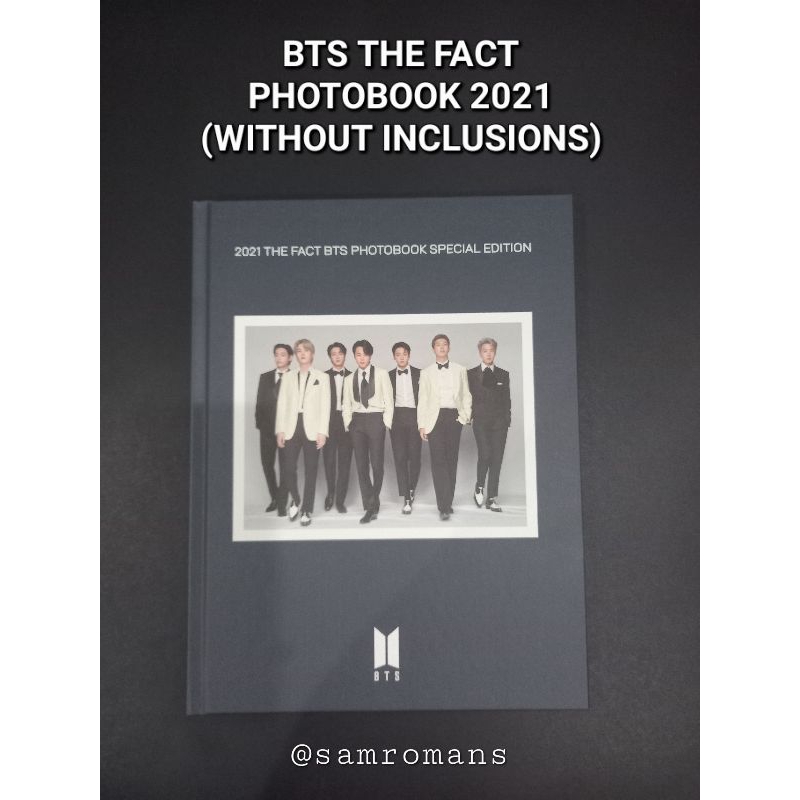 OFFICIAL BTS THE FACT PHOTOBOOK 2021 (WITHOUT INCLUSIONS) | Shopee Malaysia