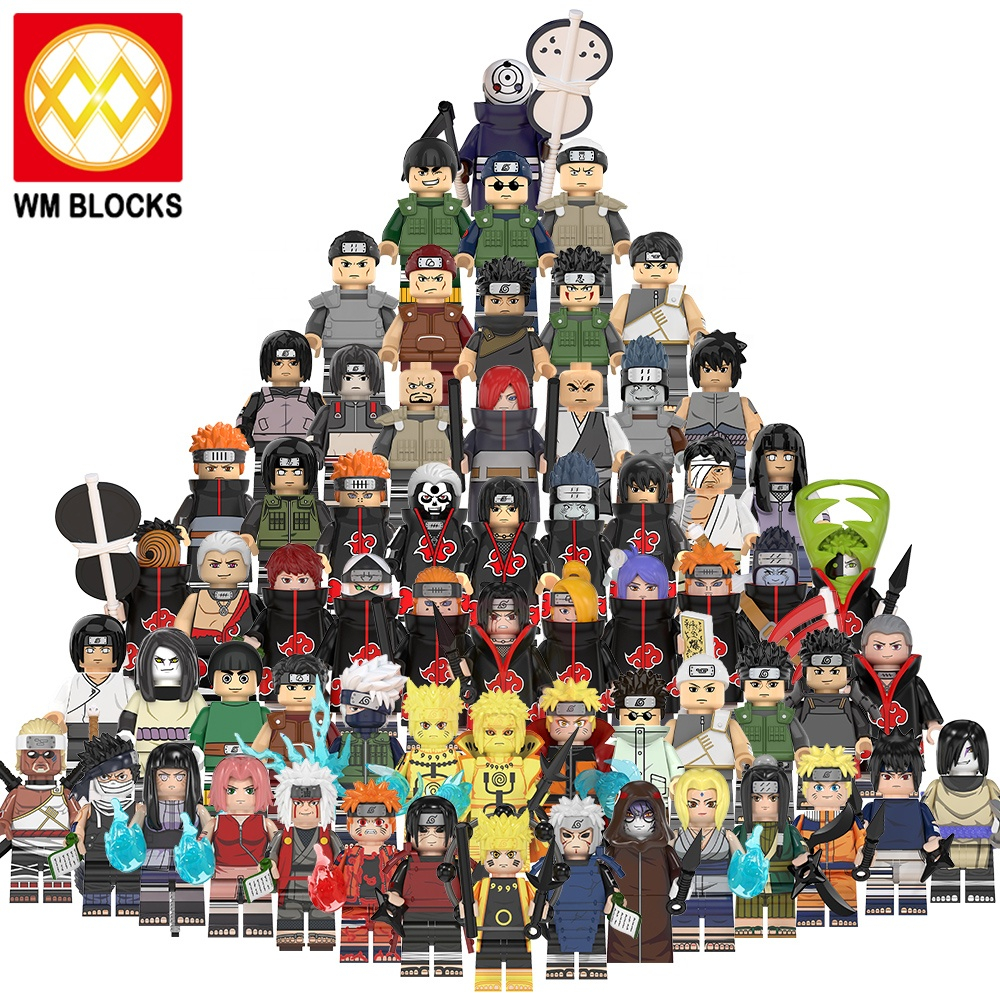 Japan Anime Mini Action Figure Building Blocks Uzumaki Naruto Kakashi ...