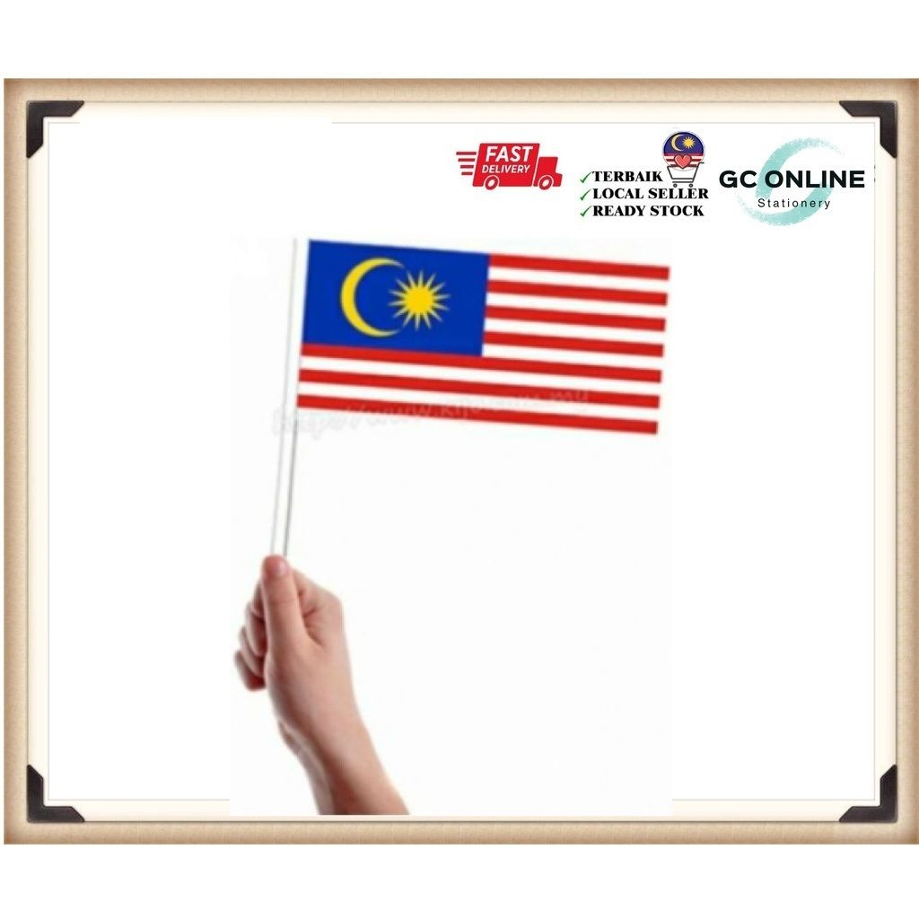 Malaysia Hand Flag 15cmx30cm / Bendera Tangan Malaysia / 马来西亚手摇旗 ...