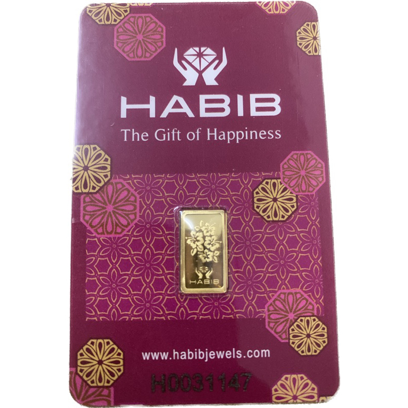 ATLANTIS GOLD_HABIB 1g Gold Bar LBMA CERTIFIED 999.9Au. | Shopee Malaysia