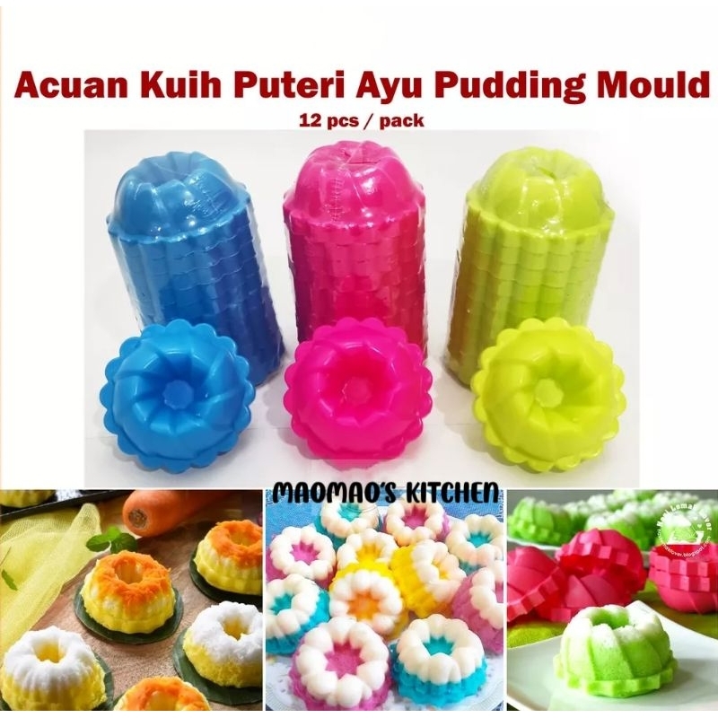 MaoMao's Kitchen Acuan Kuih Ayu（12 pcs per pack) /Jelly Mould / Kuih ...