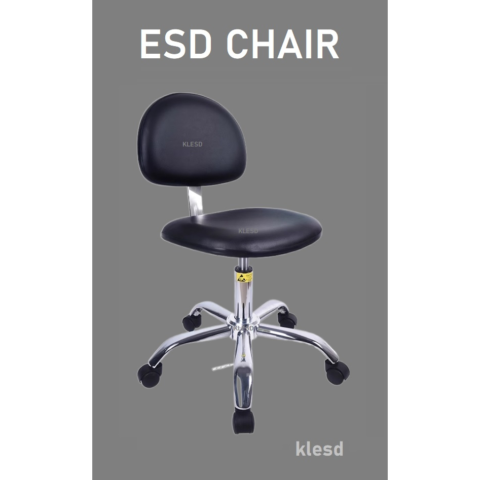 ESD Chair/ ESD Cushion Chair/ Anti-static Cleanroom Chair/ KLESD/ Ready ...