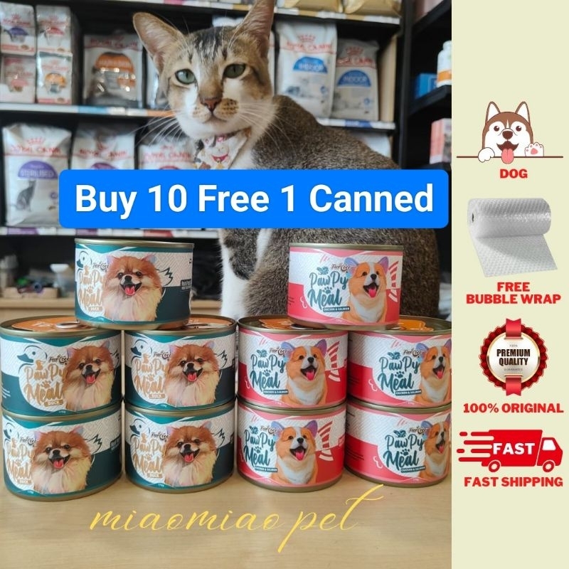 (Buy 10 Free 1) Furcoco Pawpy Dog Canned Food 170g Furcoco 椰子油狗罐头 170g ...