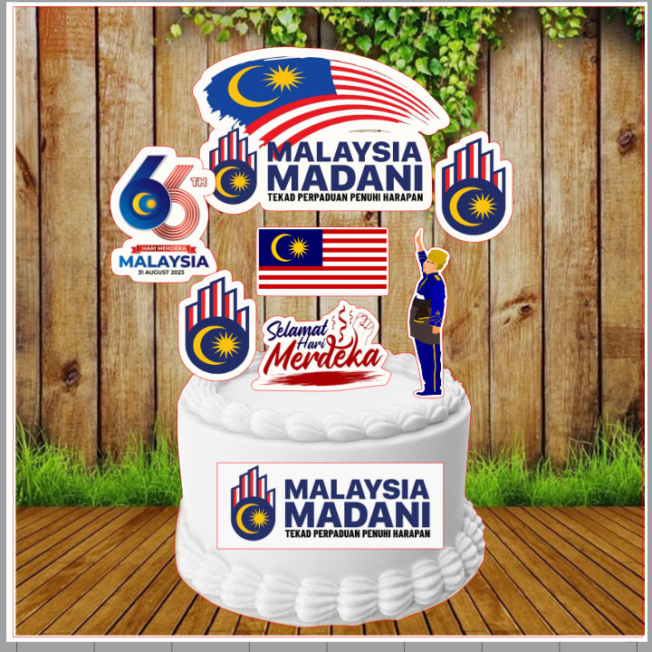 Merdeka Cake Topper 001 | Shopee Malaysia
