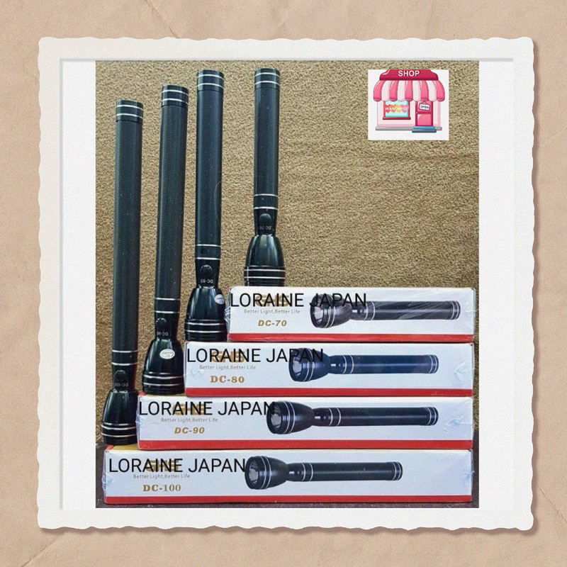 LORAINE JAPAN TORCH LIGHT LONG Range DC-70 DC-80 DC-90 DC-100 LED ...
