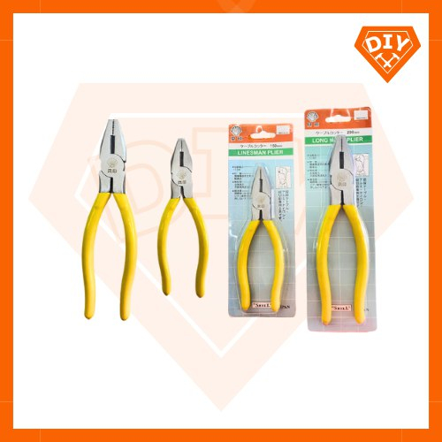 SuperDIY Shell Tool Combination Plier 6" or 8" Plier Yellow Handle ...