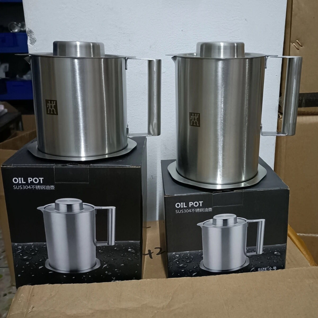 🔥Zwilling oil filter 304 stainless steel oil filter oil sludge filter with filter screen Storage ...