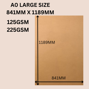 【READY STOCK】10PCS 125gsm / 175gsm / 225gsm A0+ size Premium Brown ...