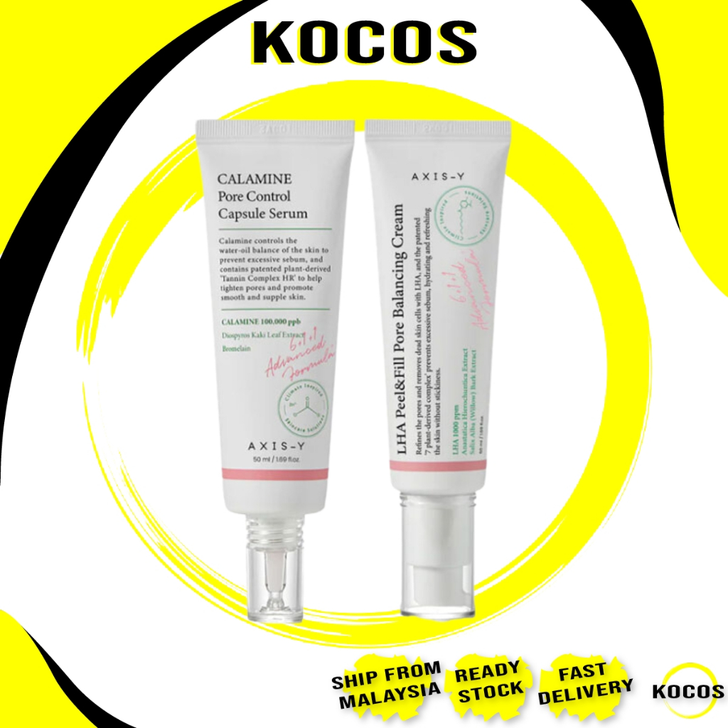 Axis Y Pore Care Duo Set (Pore Cream + Pore Serum) | Shopee Malaysia