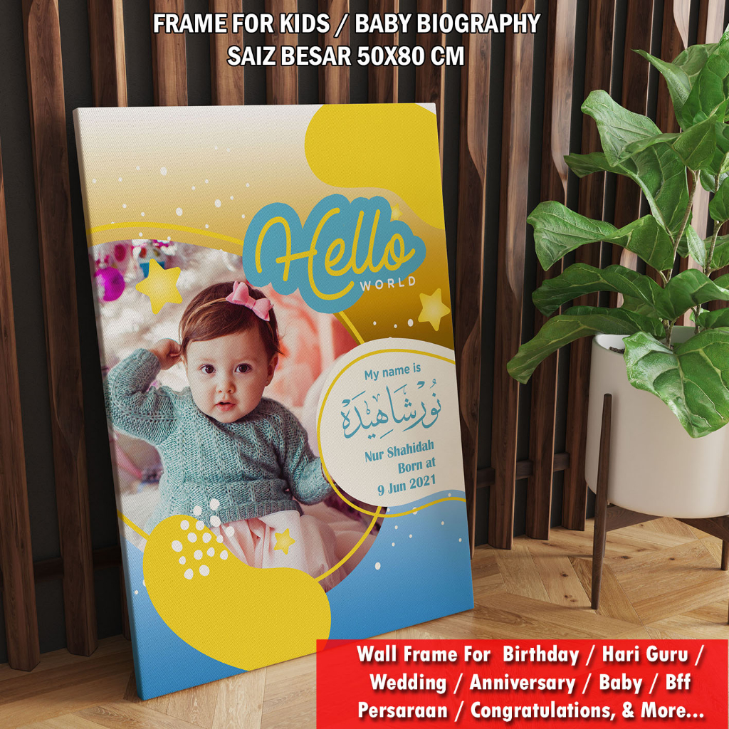 Custome Frame Gambar / Photo Kanvas / Poster Frame / Gambar Kahwin ...
