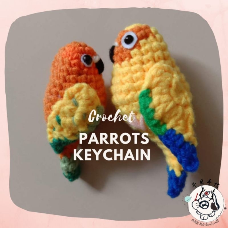Handmade crochet bird keychain 手工钩织小鸟钥匙圈 | Shopee Malaysia