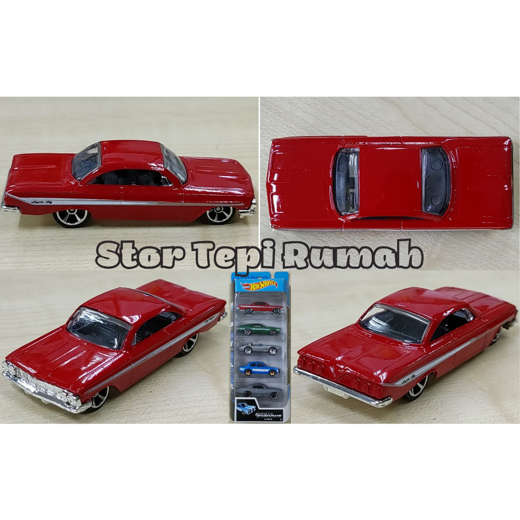 Hot Wheels LOOSE 61 Chevrolet Impala [HW 1961 Multipack 5-Pack Fast ...