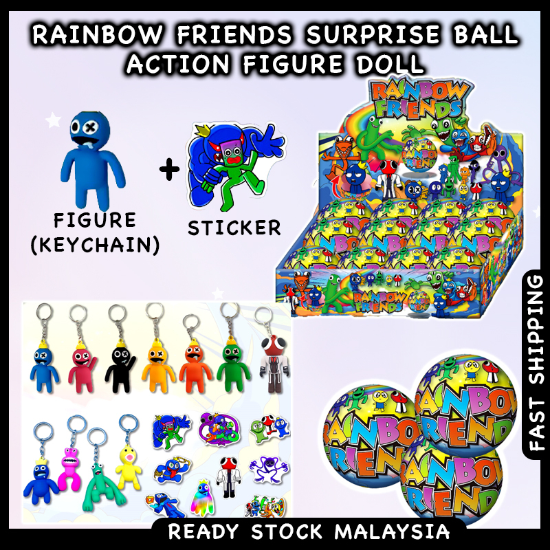 Rainbow Friends Ball Action Figure Doll Key Chain Toy Blind Surprise ...