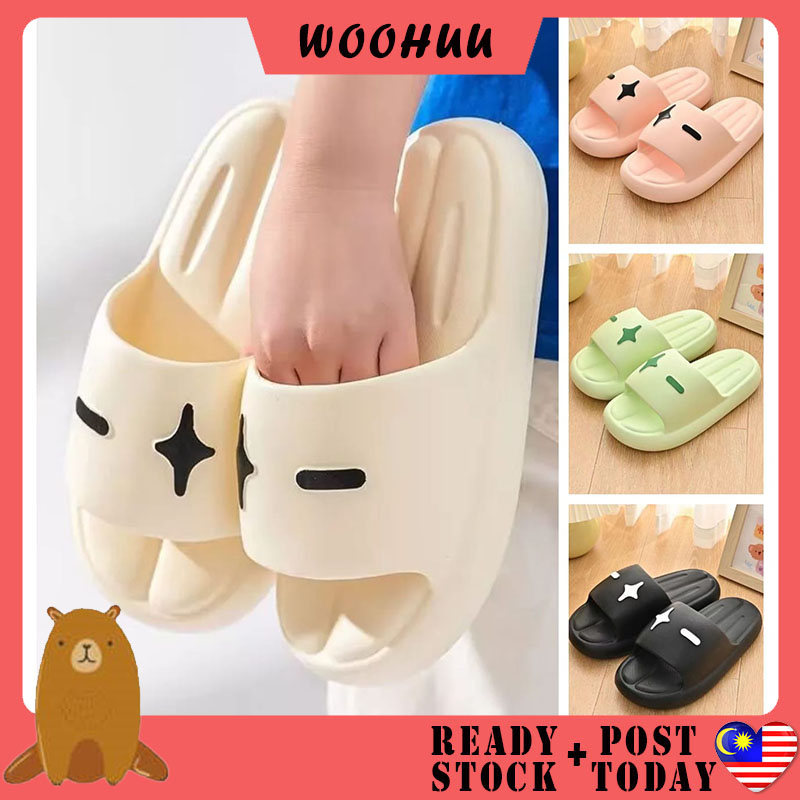 READY STOCK WOOHUU Cute Cartoon Wanita Selipar Women Slipper Kasut ...