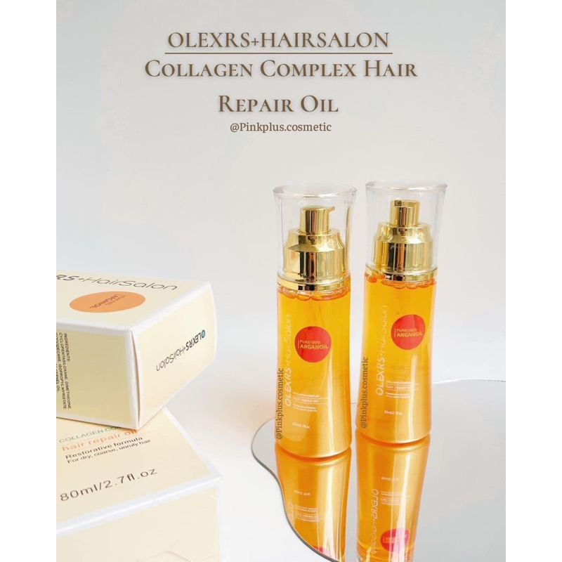 OLEXRS+HAIRSALON COLLAGEN COMPLEX HAIR REPAIR OIL 80ml | Shopee Malaysia